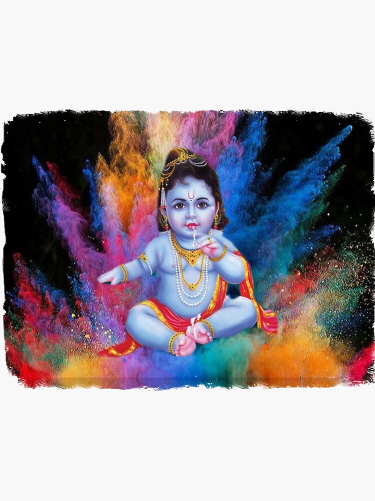 "Bal Gopal Digital Art I Edition" Sticker for Sale by rizwanfdi | Redbubble