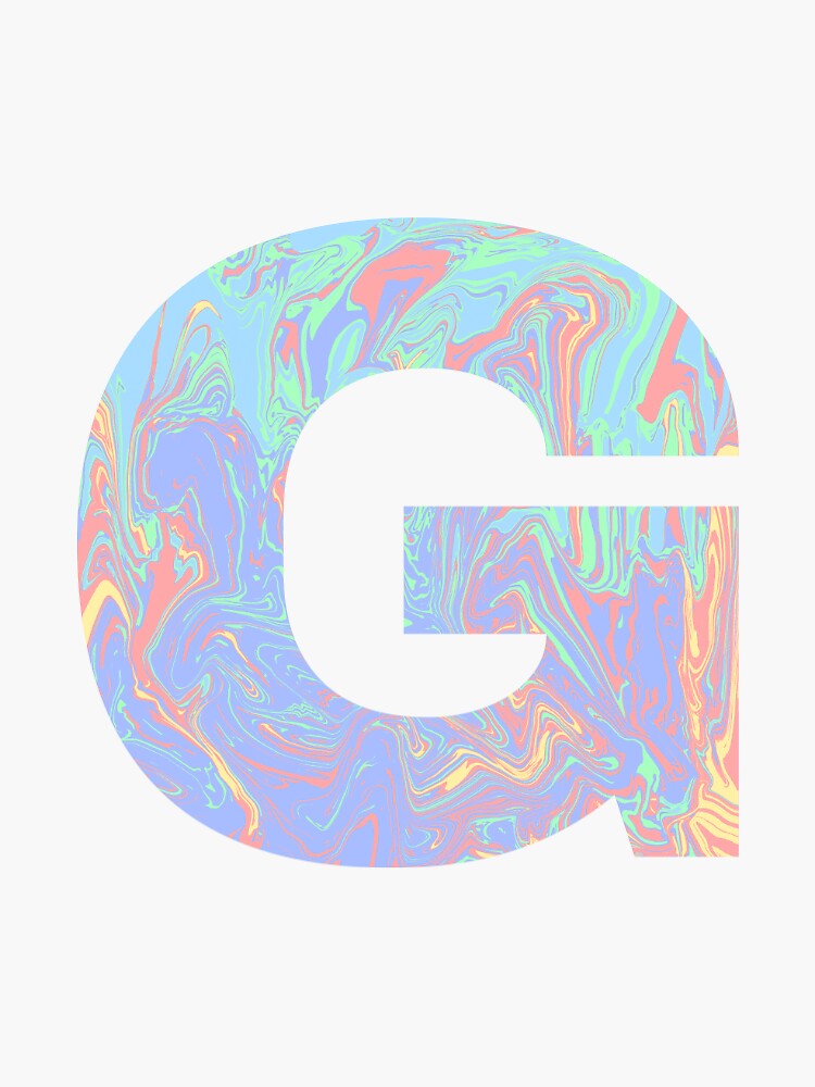 "Letter G" Sticker for Sale by Whitefox- | Redbubble