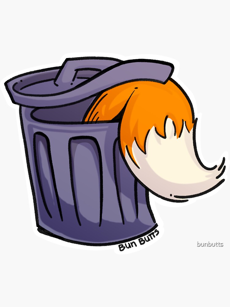 "Fox Furry Trash" Sticker for Sale by bunbutts | Redbubble