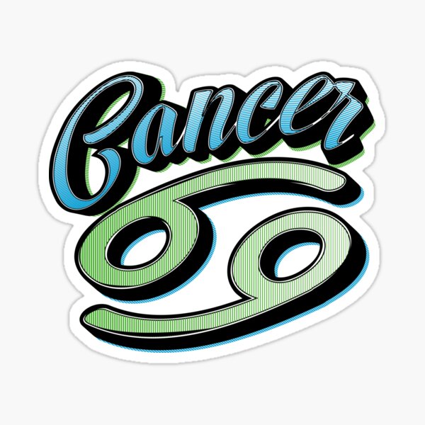 "Cancer zodiac style" Sticker for Sale by shaisaya-store | Redbubble