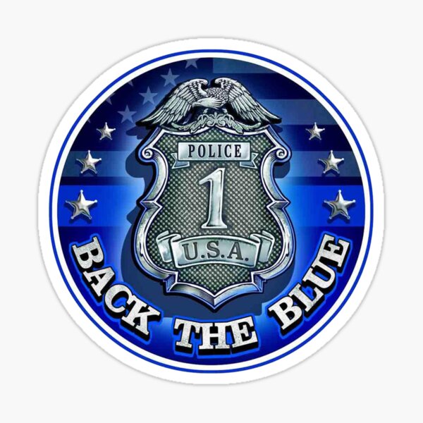 "Back The Blue Police Sticker" Sticker for Sale by BeauStore | Redbubble