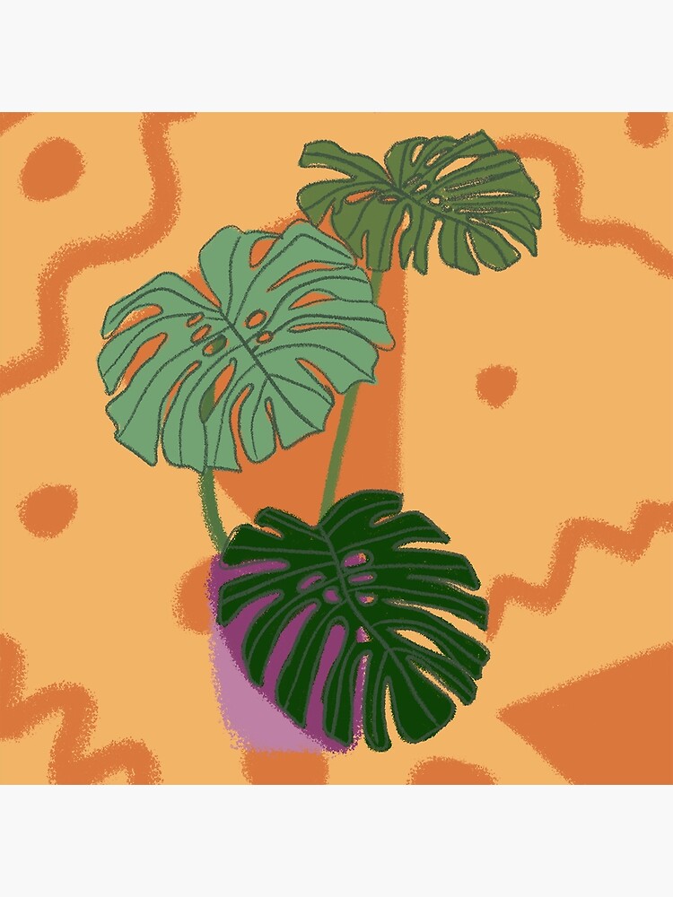 "Monstera fun" Poster for Sale by biasoneghetti | Redbubble