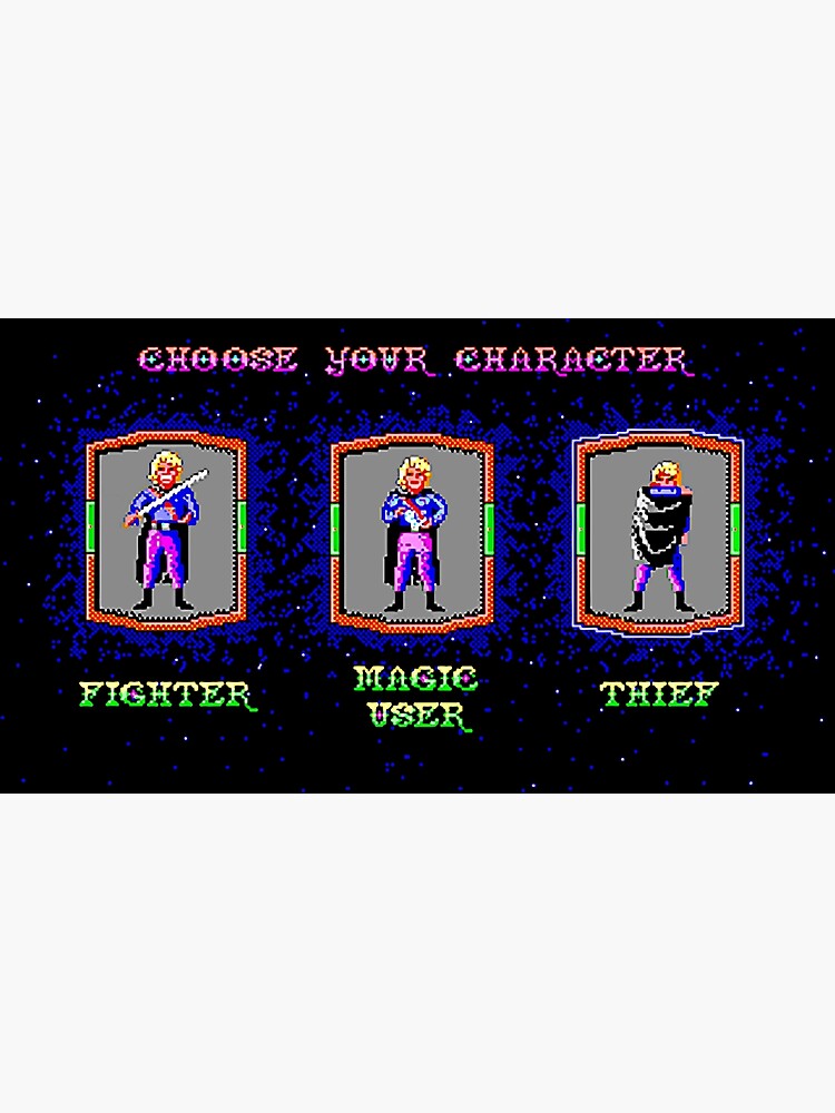 "Choose Your Character" Poster for Sale by ginasinta | Redbubble