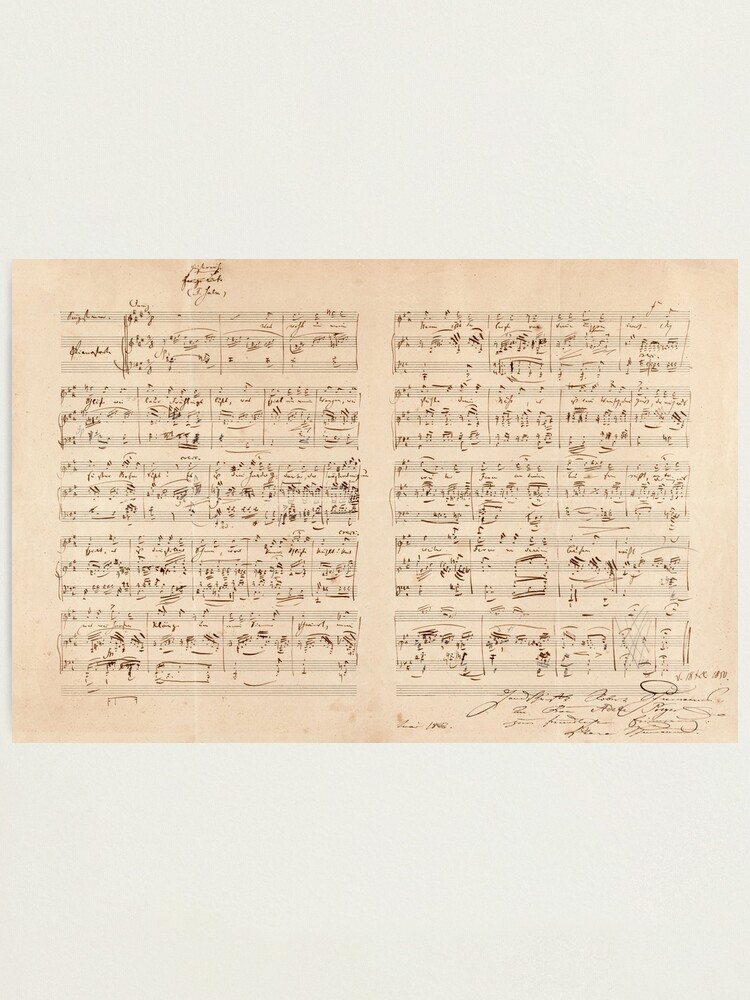 Impression photo « Clara Schumann et Robert Schumann | Partition ...