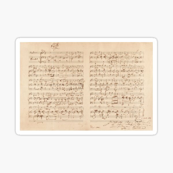 "Clara Schumann and Robert Schumann | Original score, manuscript with ...