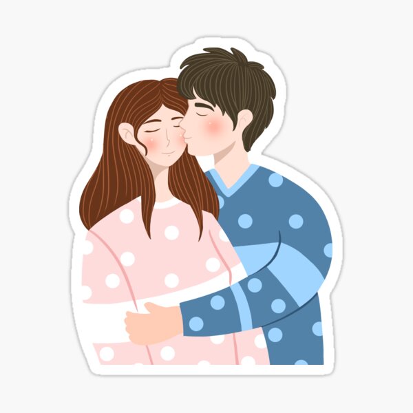 "lovely romantice couples" Sticker for Sale by mycal1997 | Redbubble
