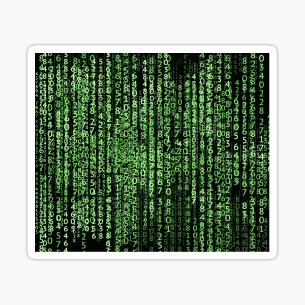 "Matrix code pattern" Sticker for Sale by Changyourstyle | Redbubble