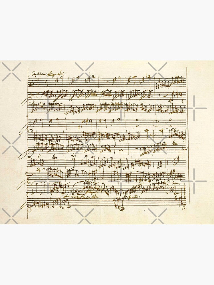"Mozart | Amadeus Mozart original manuscript score" Poster for Sale by ...