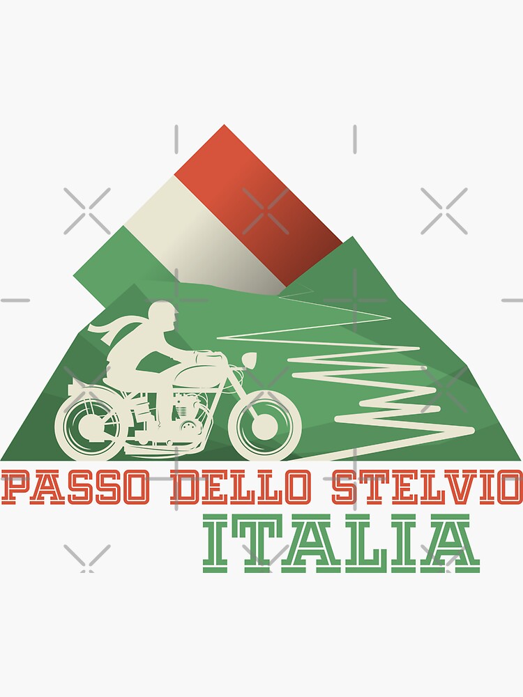 "Stelvio Pass, Italy" Sticker for Sale by studio838 | Redbubble