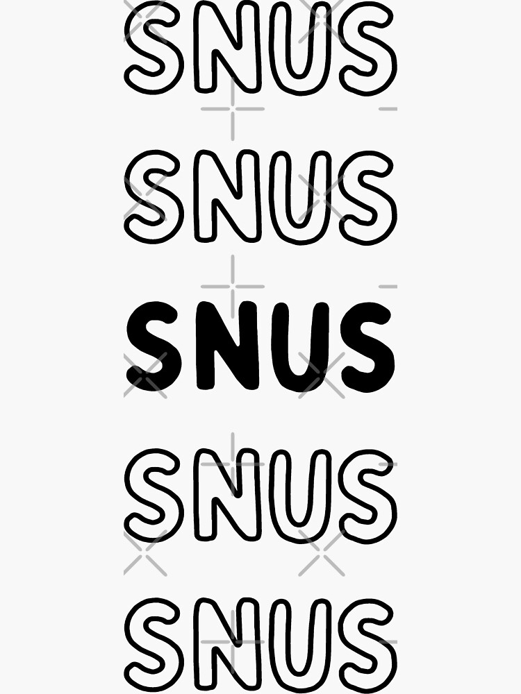 "Swedish Snus chewing tobacco" Sticker by Meddart | Redbubble