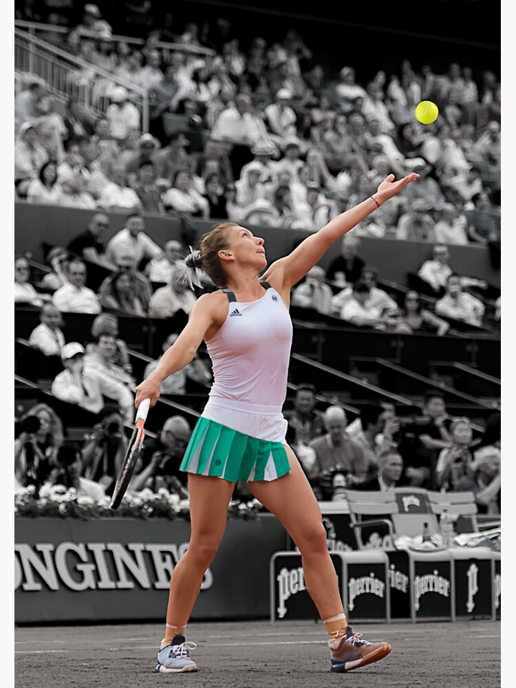 "Simona Halep. serve." Sticker for Sale by ArtForKnowledge | Redbubble