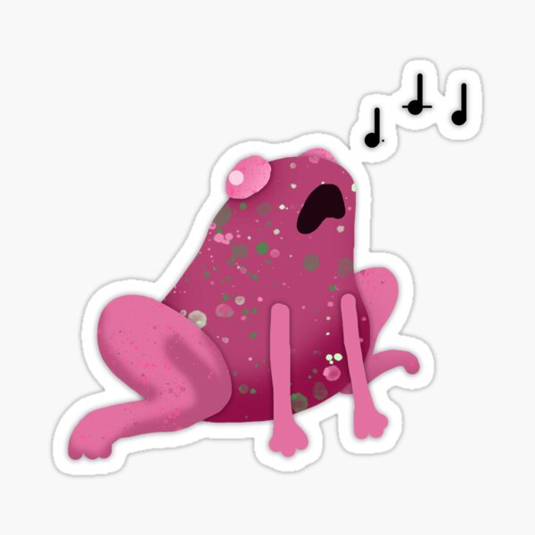 "Raspberry Frog" Sticker for Sale by Moopichino | Redbubble