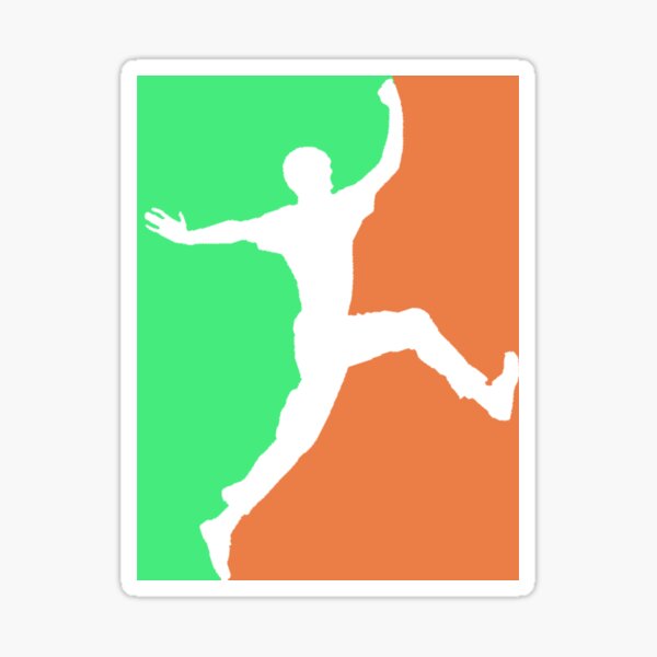 "boy jumping Logo" Sticker for Sale by wonderfularrt | Redbubble