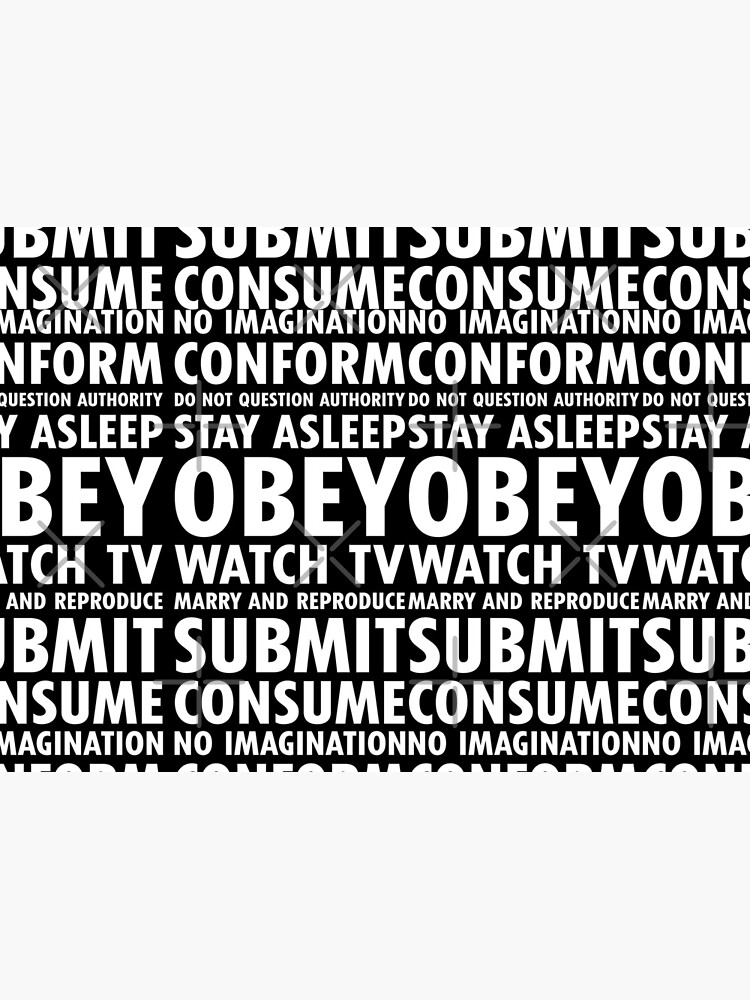 "They Live subliminal hidden messages collection by John Carpenter ...