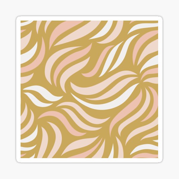 "Simple wavy lines" Sticker for Sale by HoneyDueCo | Redbubble
