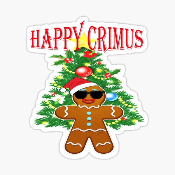 "Happy Crimus" Sticker for Sale by HINDAM4U | Redbubble