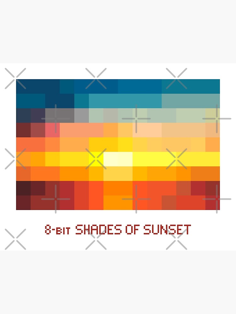 "8-bit shades of sunset" Poster for Sale by Bisams | Redbubble