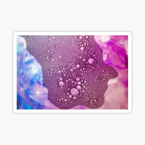 "Pink bubbles" Sticker for Sale by ElenaUve | Redbubble