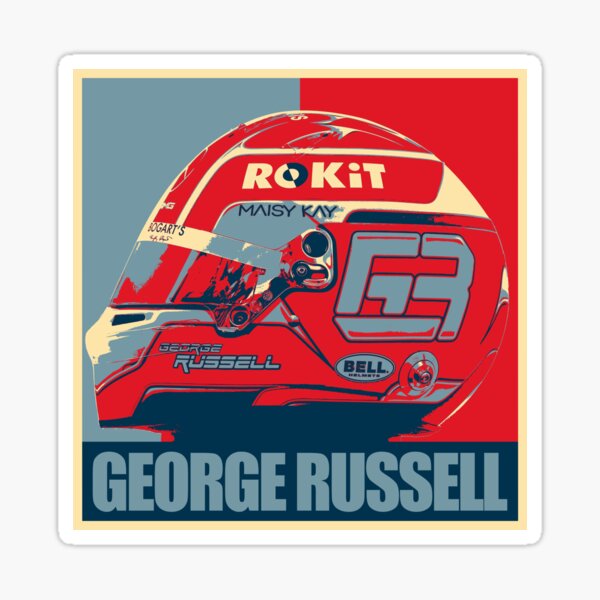 George Russell Mercedes Stickers | Redbubble