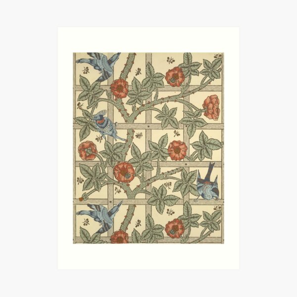 "Trellis (1862) - William Morris" Art Print by PsycheSansAmour | Redbubble
