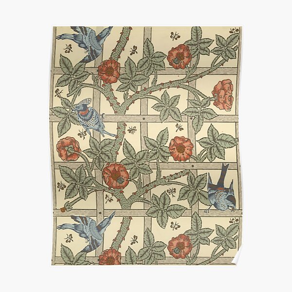 "Trellis (1862) - William Morris" Poster for Sale by PsycheSansAmour ...
