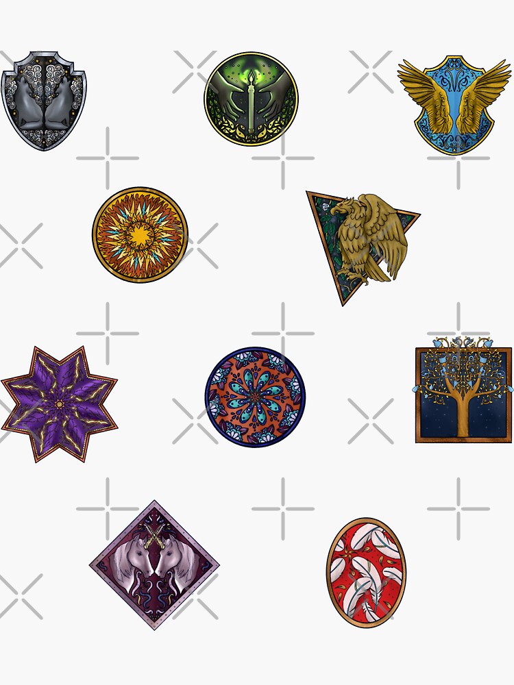 "Kotlc Crests (All) " Sticker for Sale by nlmarte | Redbubble