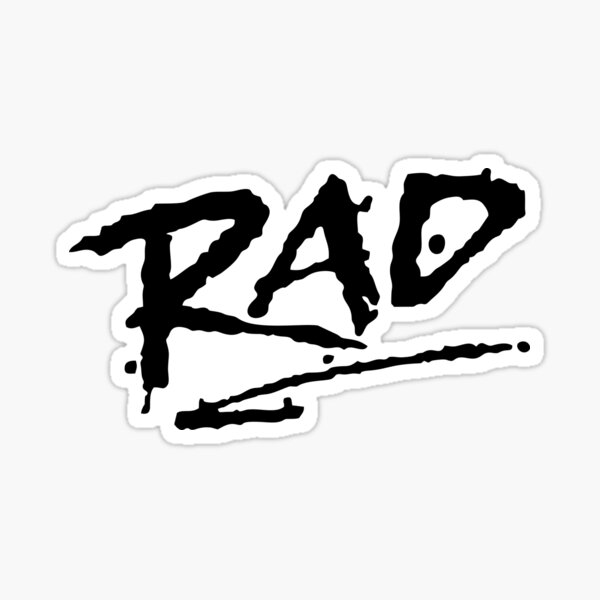 "BEST SELLER - RAD Retro BMX Movie Merchandise" Sticker for Sale by ...