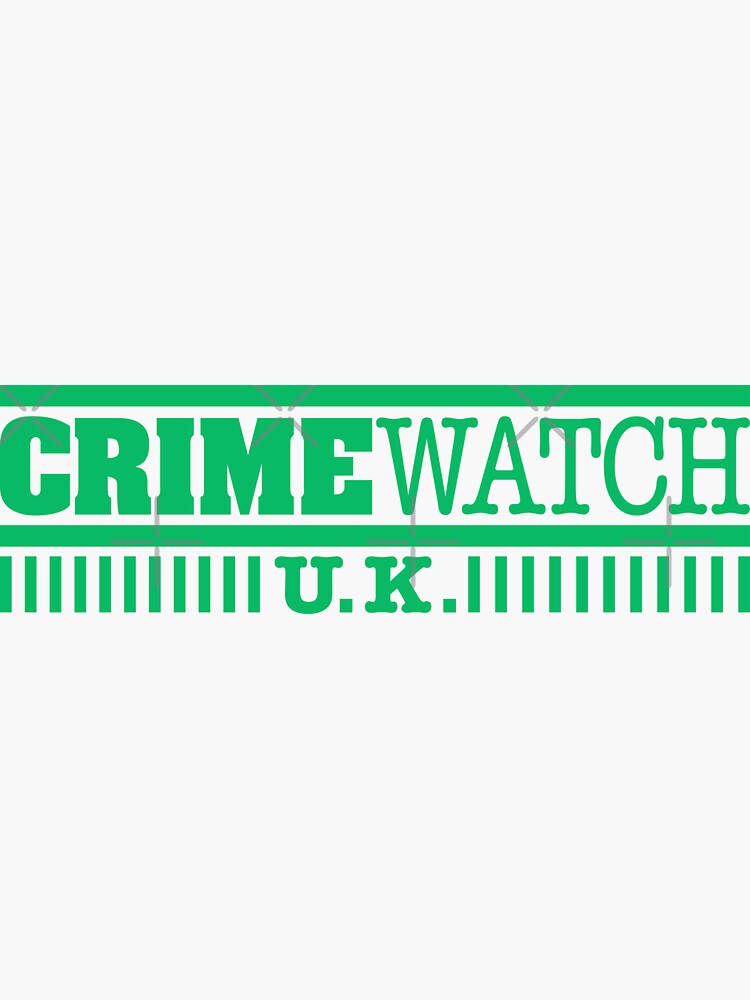 "beebthings Crimewatch UK" Sticker for Sale by beebthings | Redbubble