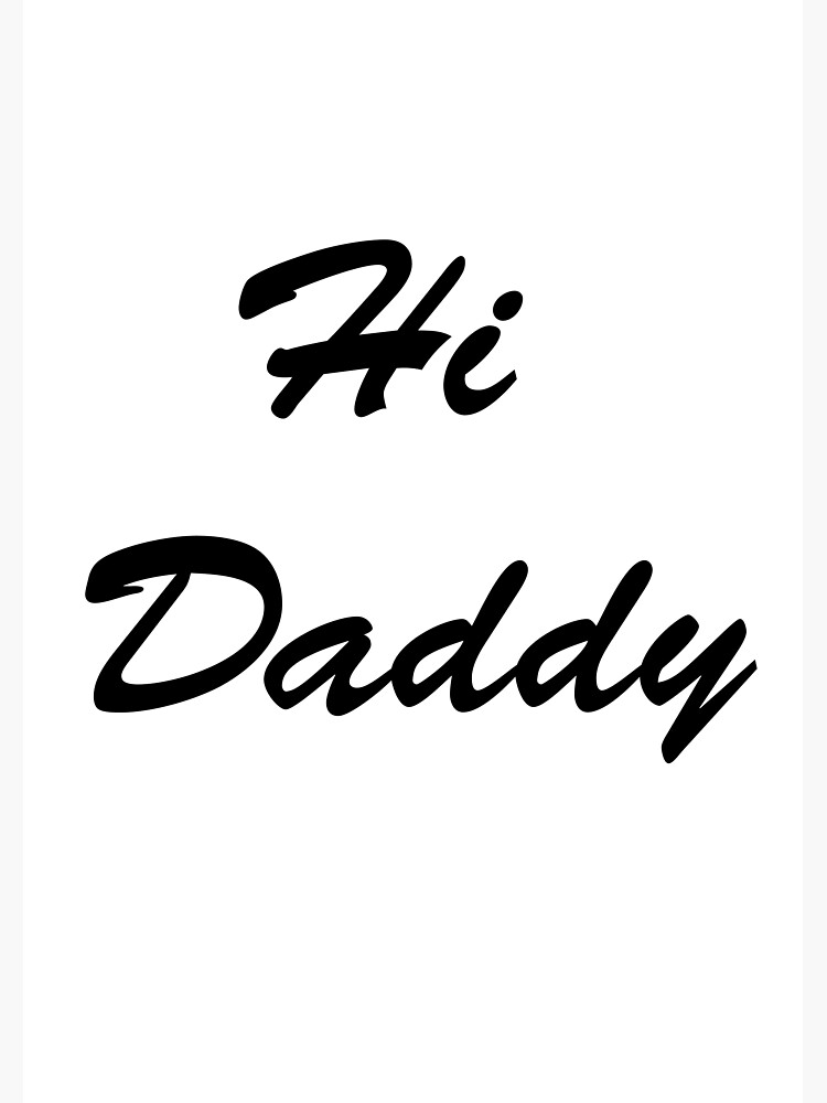 "hi daddy logo" Sticker for Sale by ShaliniArtShop | Redbubble