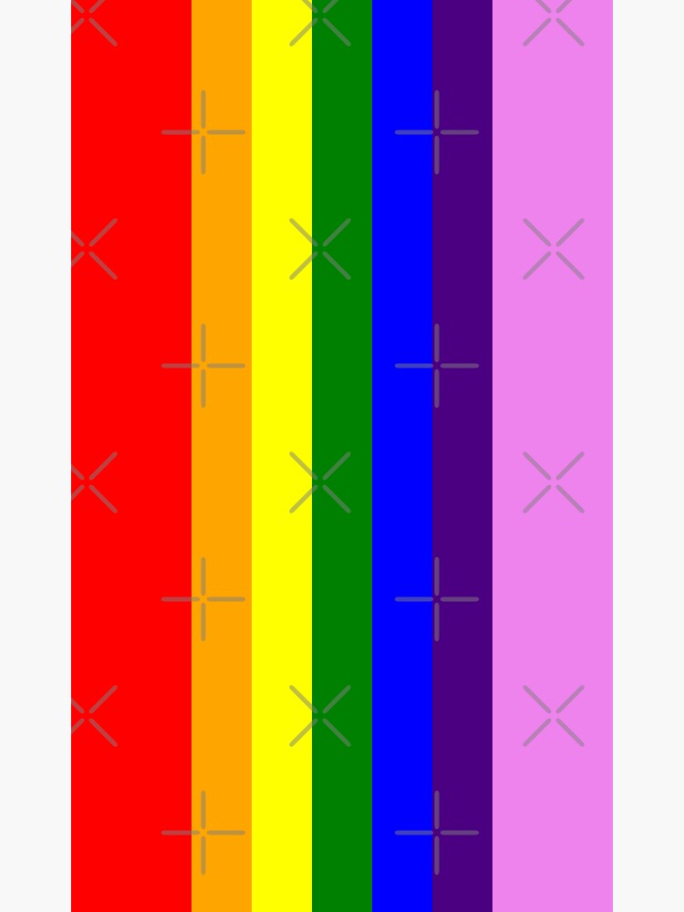 "Rainbow Vertical Parallel Lines Stripes" Sticker for Sale by BleuSky ...