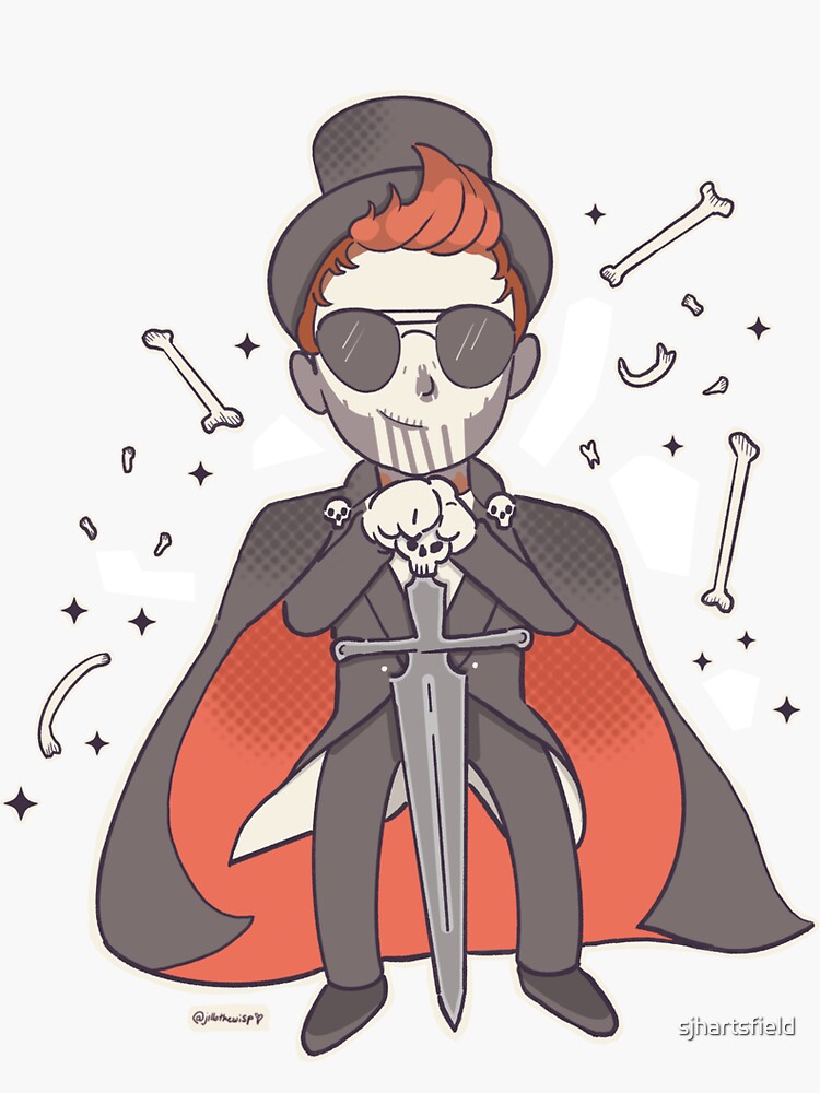 "Tuxedo Shades" Sticker for Sale by sjhartsfield | Redbubble