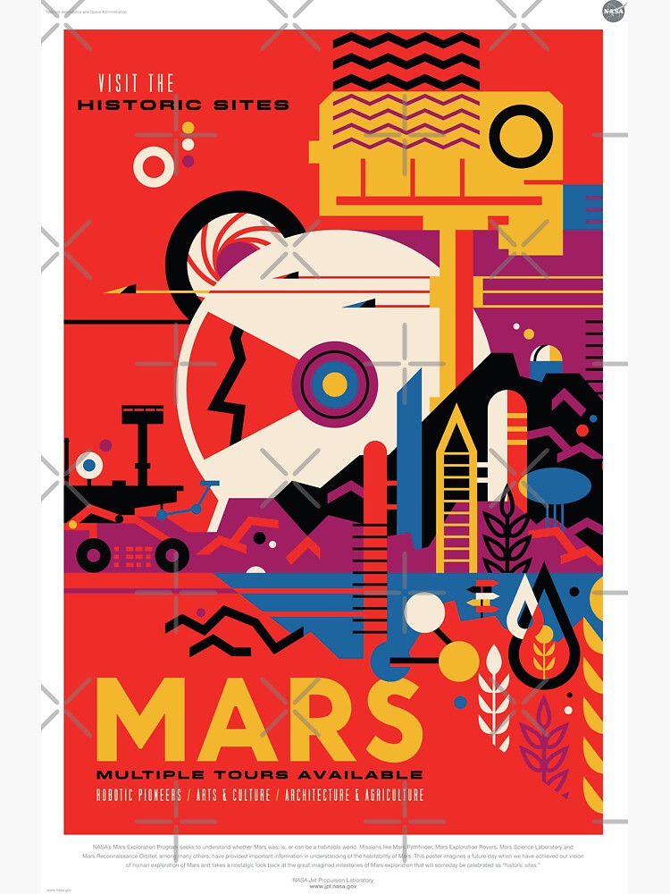 "A Mars Mission (NASA/JPL)" Sticker for Sale by boypilot | Redbubble