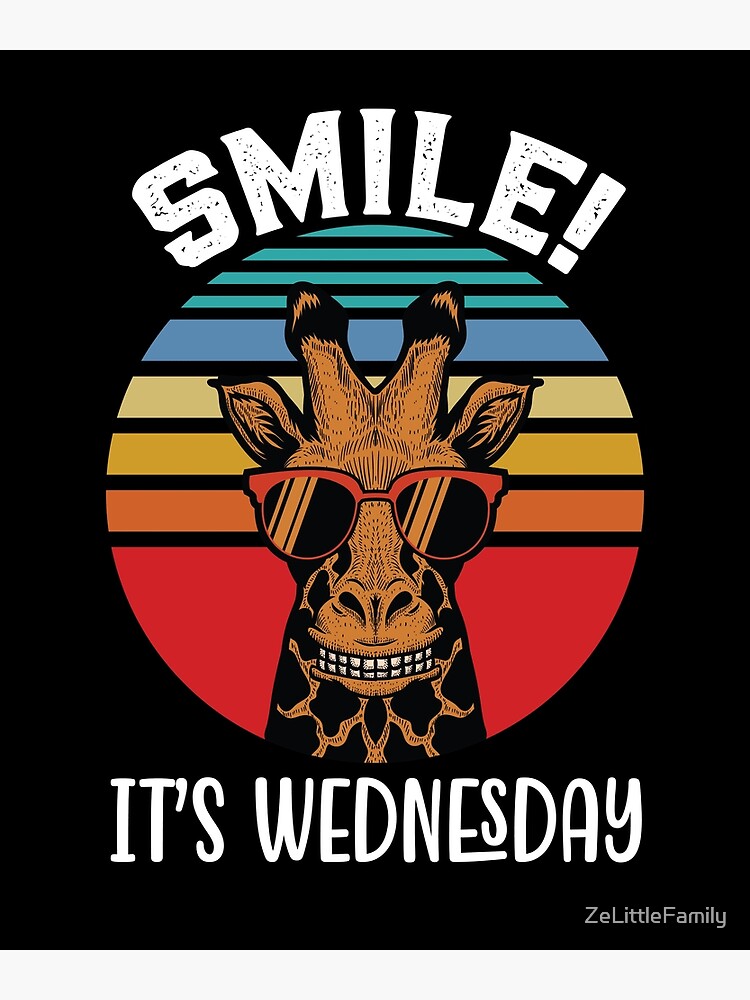 "Happy Wednesday Meme Funny Smile It's Wednesday Vintage" Poster for ...
