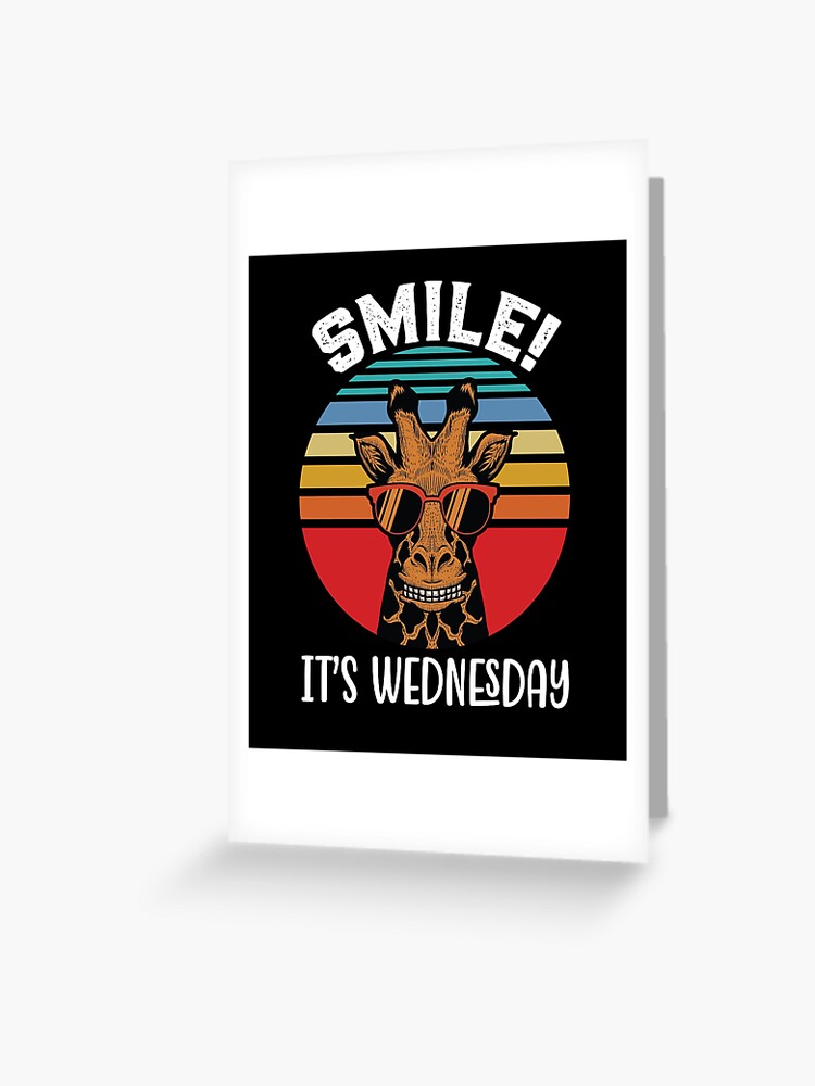 "Happy Wednesday Meme Funny Smile It's Wednesday Vintage" Greeting Card ...