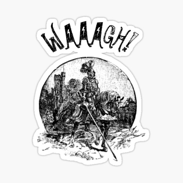 "WAAAGH! Slab Text / war warrior" Sticker for Sale by glor-pap | Redbubble