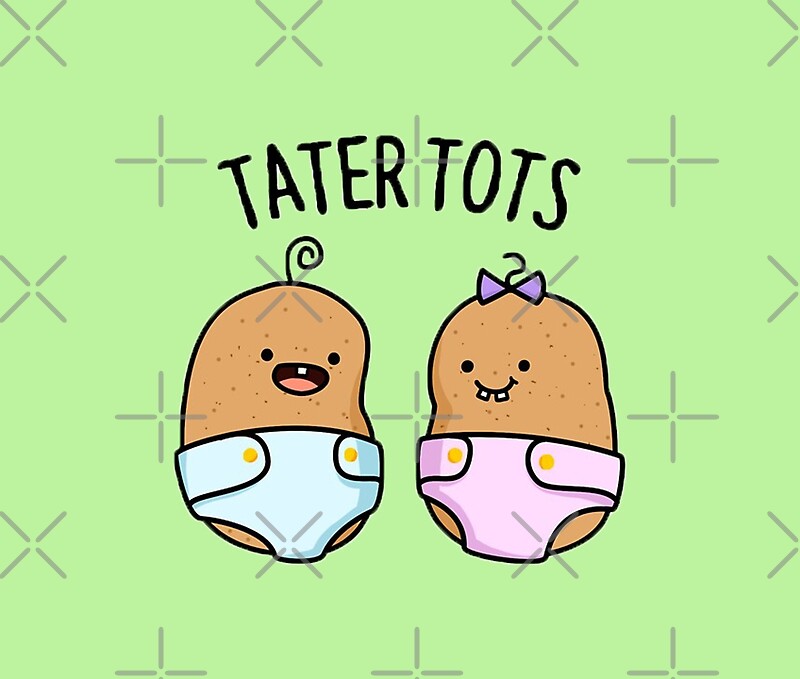"Tater Tot Baby Cartoon" by 14Smith15 | Redbubble