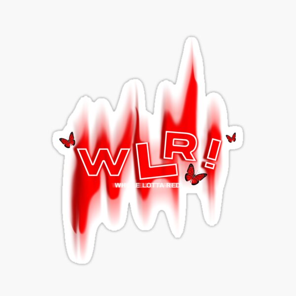 Pegatina «WLR / wHoLe LoTtA rEd pLaYbOi CaRtI! * Whole Lotta Red ...