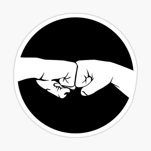 "Fist Bump" Sticker for Sale by TobsJacob | Redbubble
