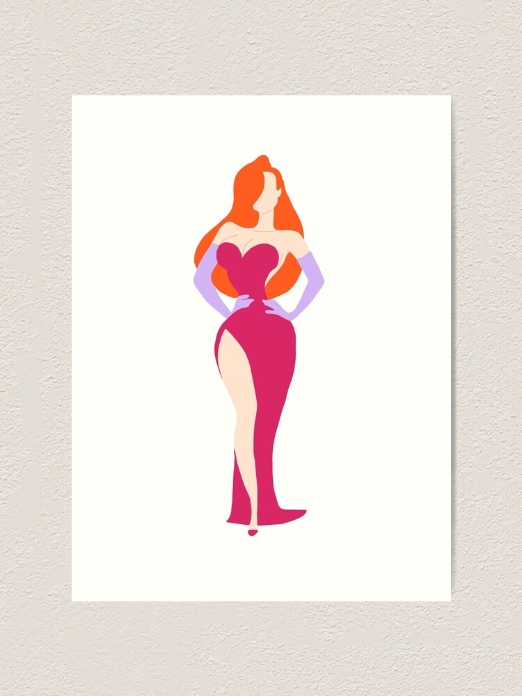 "Jessica Rabbit drawing" Art Print by DinoMars | Redbubble