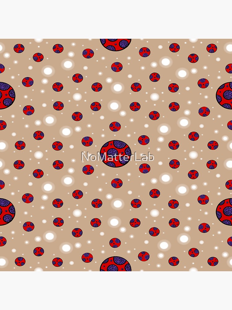 "Little Red Planet Pattern Tessellating Universe" Sticker for Sale by ...