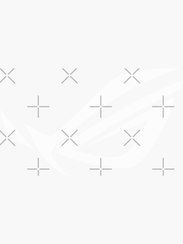 "ROG Logo HD - White" Sticker for Sale by BonBonTheDJ | Redbubble