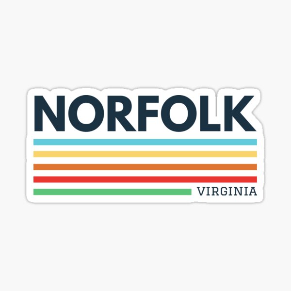 "Norfolk Virginia" Sticker by Taumaturgo | Redbubble