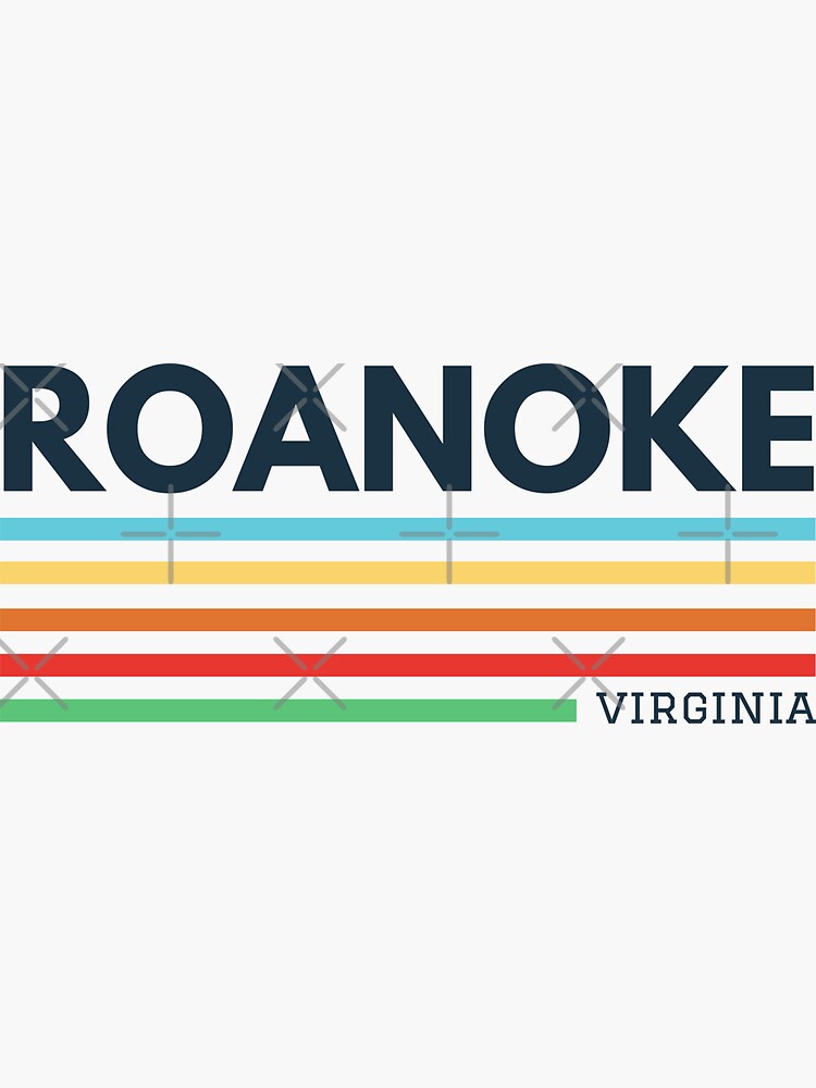 "Roanoke Virginia" Sticker for Sale by Taumaturgo | Redbubble
