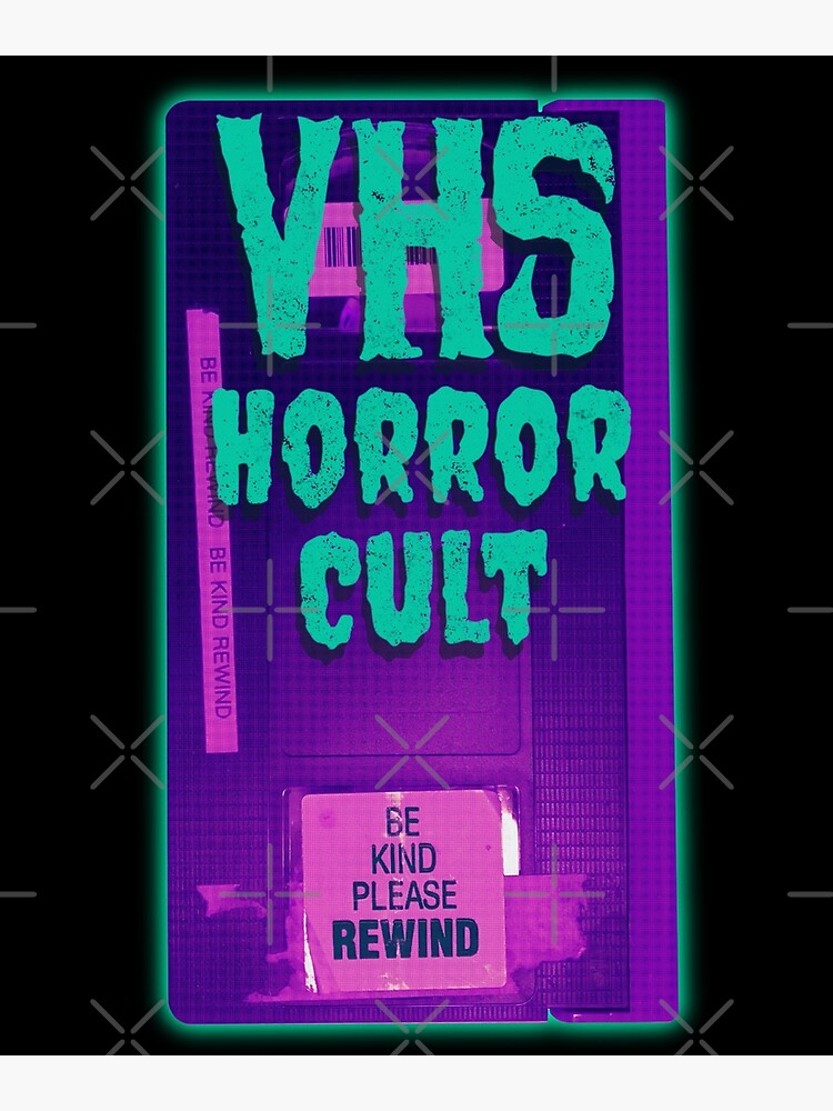 "Retro VHS horror cult movie fan " Poster by jrwillis1 | Redbubble