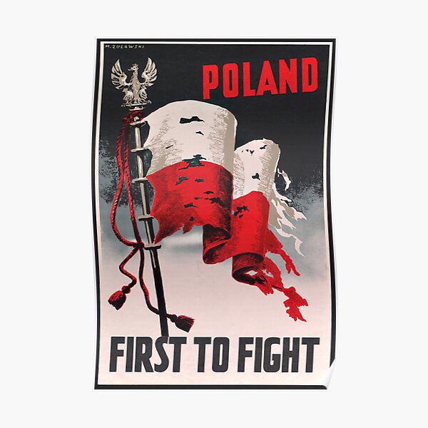 ""Poland - First to Fight" Vintage Poster" Poster for Sale by ...