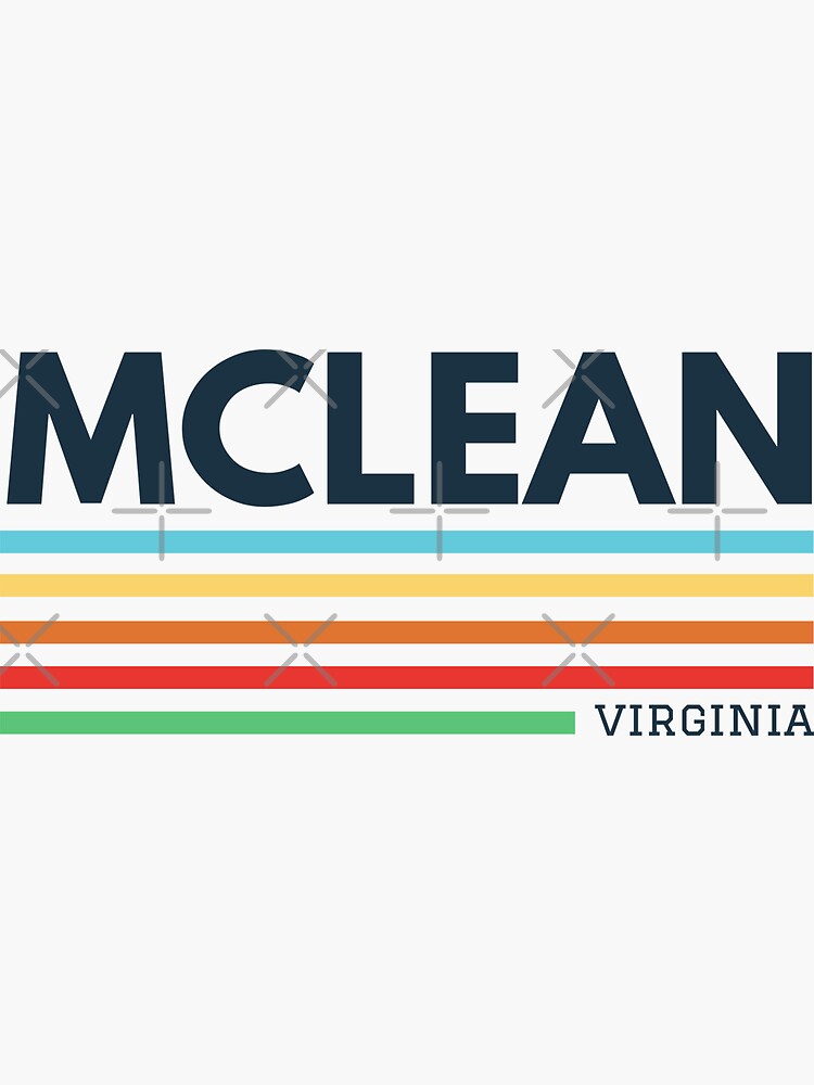 "Mclean Virginia" Sticker by Taumaturgo | Redbubble