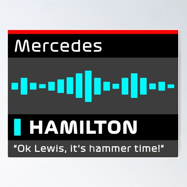 "HAMMER TIME - HAMILTON - TEAM RADIO" Poster for Sale by Andrea ...