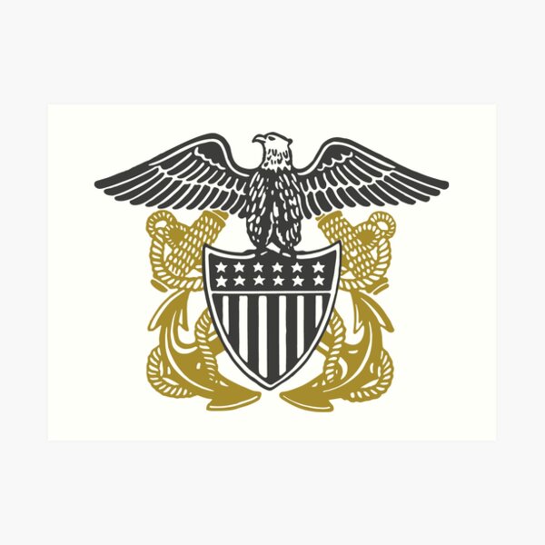 "US Navy Officer Crest" Art Print for Sale by charlesdal | Redbubble