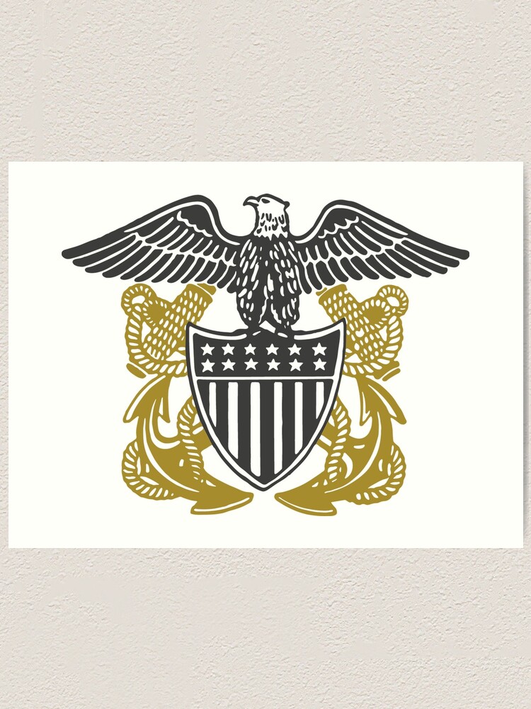 "US Navy Officer Crest" Art Print for Sale by charlesdal | Redbubble