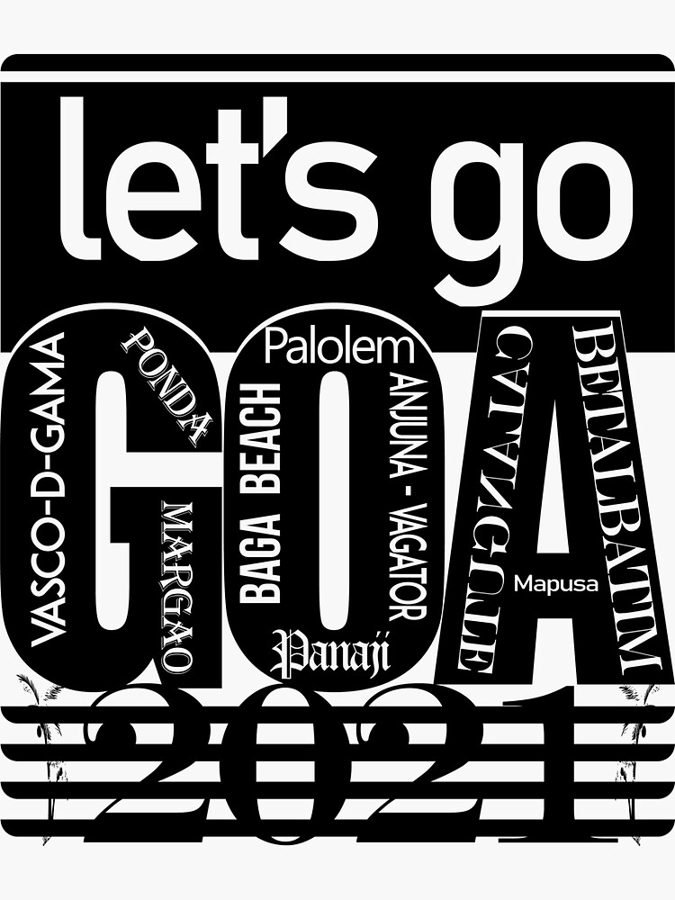 "GOA Tour 2021" Sticker for Sale by SueSakpal | Redbubble